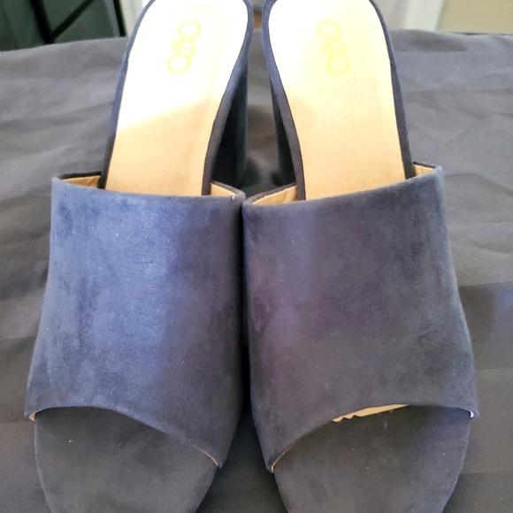 Cato | Shoes | Women Suede Dark Grey Slides | Poshmark